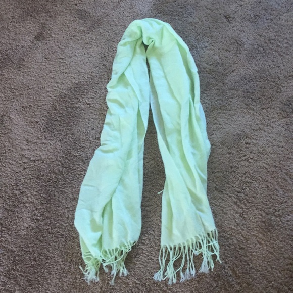 Accessories | Lime Green Cashmere Scarf | Poshmark
